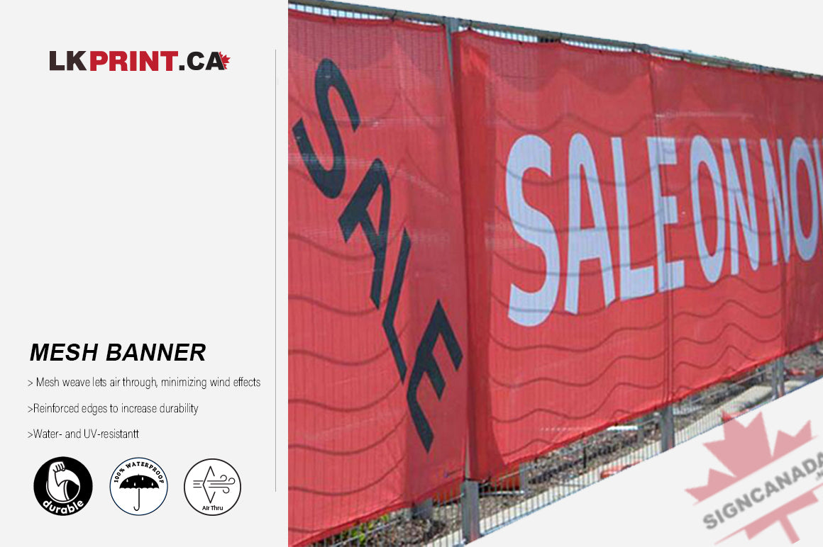 Mesh vs vinyl banners – LKprint.ca