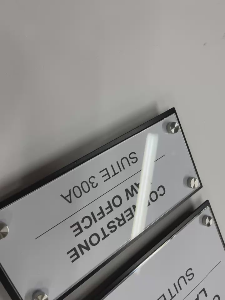 Acrylic Office Sign $16/ea – LKprint.ca