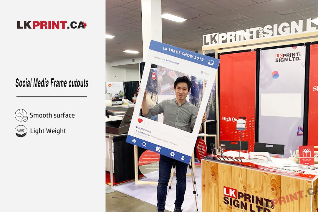 Social Media Frame cutouts – LKprint.ca