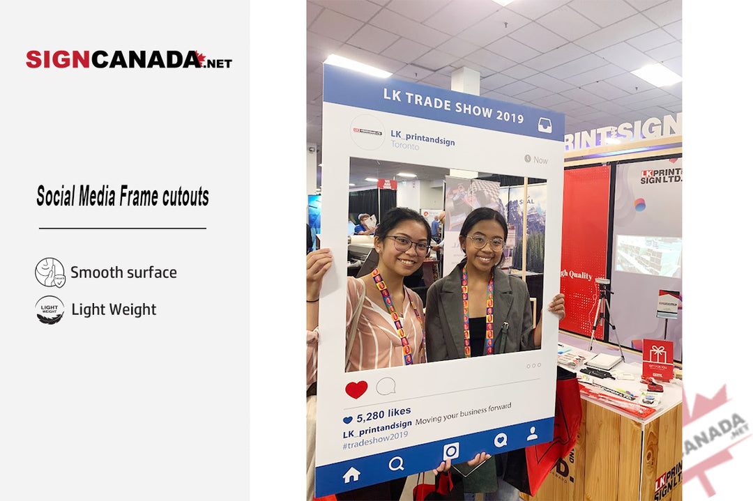 Social Media Frame cutouts – LKprint.ca