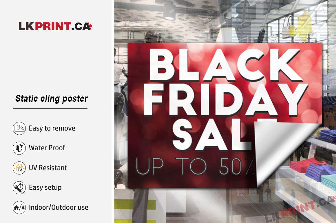 Static cling poster – LKprint.ca